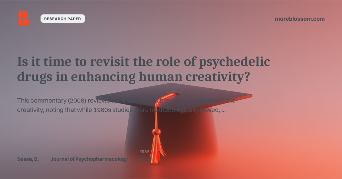 Is it time to revisit the role of psychedelic... — Research Summary ...
