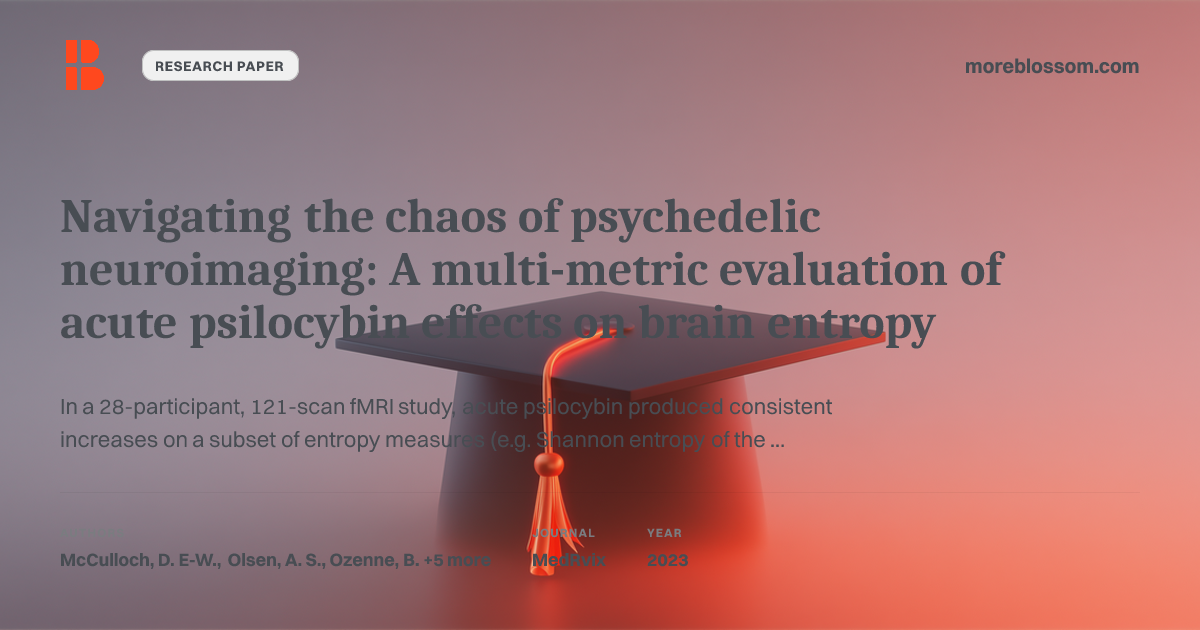 Navigating the chaos of psychedelic neuroimaging:... — Research Summary ...
