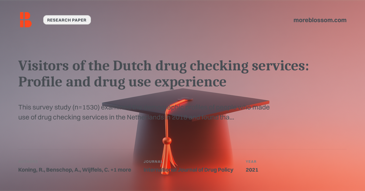Visitors of the Dutch drug checking services: Profile and drug use ...